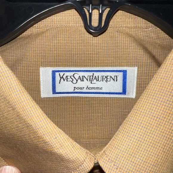 Yves Saint Laurent | Shirts | Ysl Pour Homme Mens Button Down Shirt ...